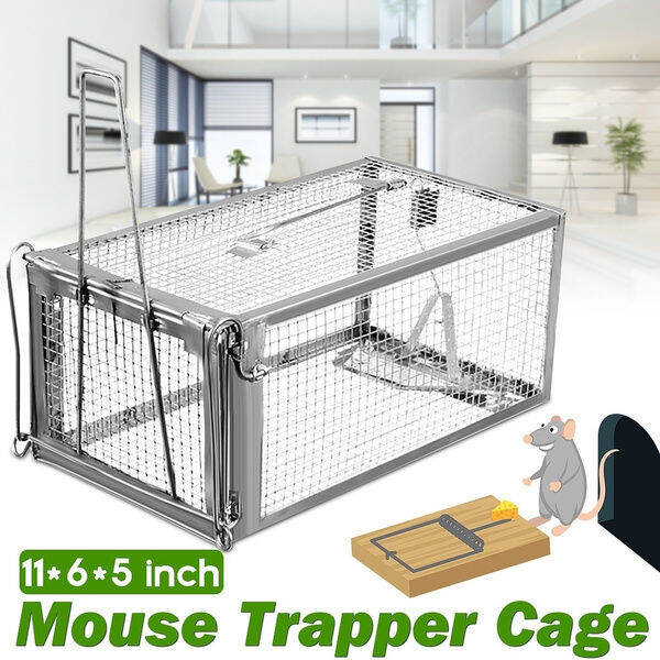 fangfang Metal Animal Live Capture Mouse Trap Cage Box Alive Mole ...