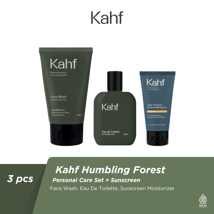 Kahf Humbling Forest Personal Care Set + Sunscreen | Lazada Indonesia