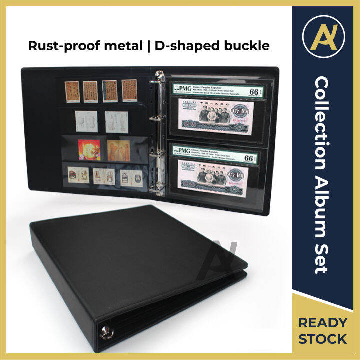 Banknote Album Set Binder (Refillable) / Money Album / Currency Album ...