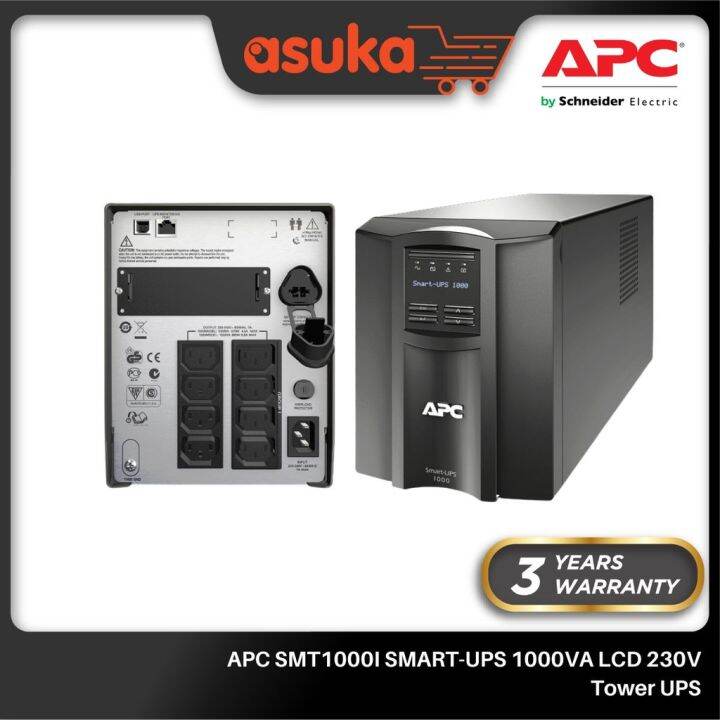 APC SMT1000I / SMT1000RMI2U SMART-UPS 1000VA LCD 230V Tower UPS / Rackmount UPS | Lazada