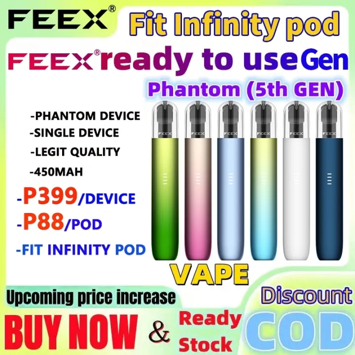 【Warranty】 FEEX Relx Phantom Device Compatible relx infinity pods ZALAN ...
