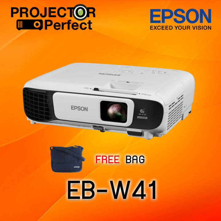 Epson EB-W41 LCD Projector (3,600 Ansi Lumen/WXGA) เครื่องฉายภาพ ...