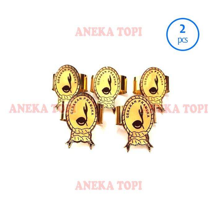 Ring Hasduk Pramuka - Ring Pembina Pramuka Oval Motif Simpul Mati ...