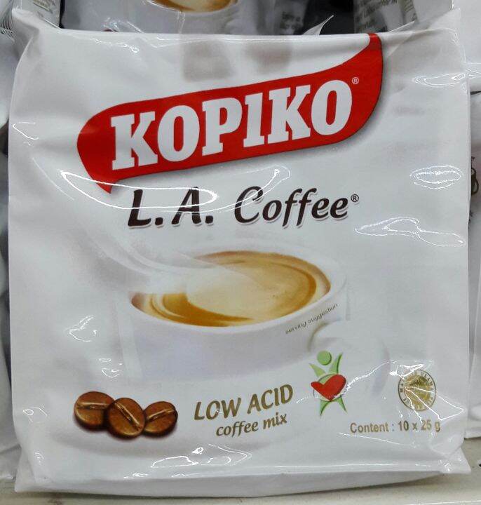 Kopiko L.A Coffee (Low Acid) Coffee Mix (25g x 10 sachet) | Lazada PH