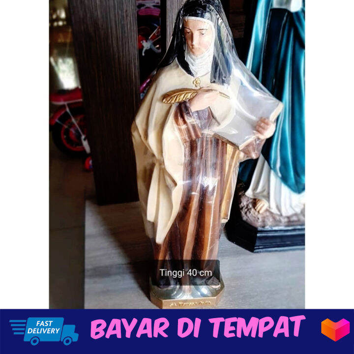 Patung Santa Teresa dari Avila 40 cm / Orang Kudus Katolik | Lazada ...