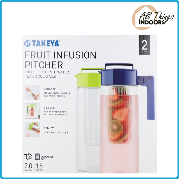 Takeya Fruit Infusion Pitcher (1.8L x 2pcs) | Lazada PH