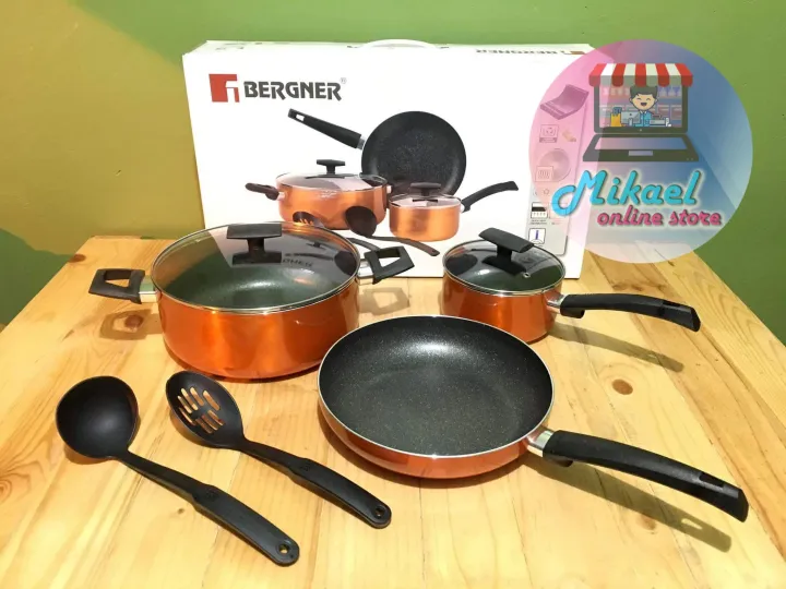 ORIGINAL BERGNER ULTRA COOKWARE SET 7PC. | Lazada PH