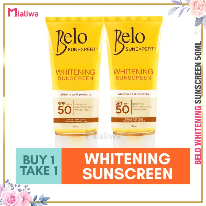 Belo SunExpert Whitening & Tinted Sunscreen SPF50, Moisturizing And ...