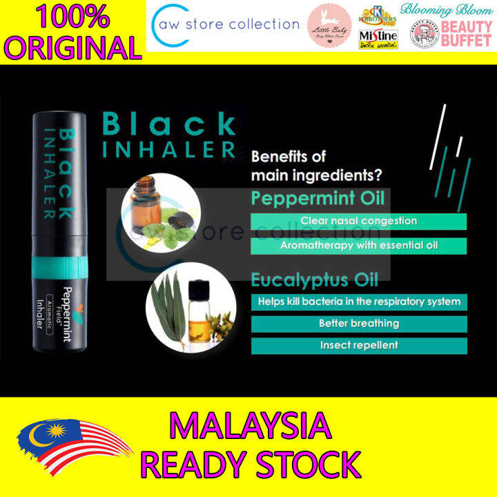 Peppermint Black Inhaler Thai Nasal Inhaler | Lazada