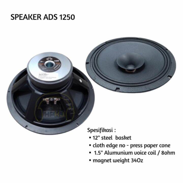 SPEAKER KOMPONEN 12 INCH ADS 1250 speaker komponen merk ads 1250 | Lazada Indonesia