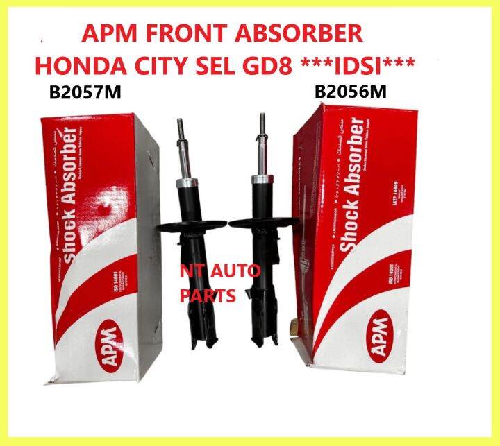 100% APM SHOCK ABSORBER HONDA CITY SEL GD8 IDSI TYPE 2003 ( FRONT ...