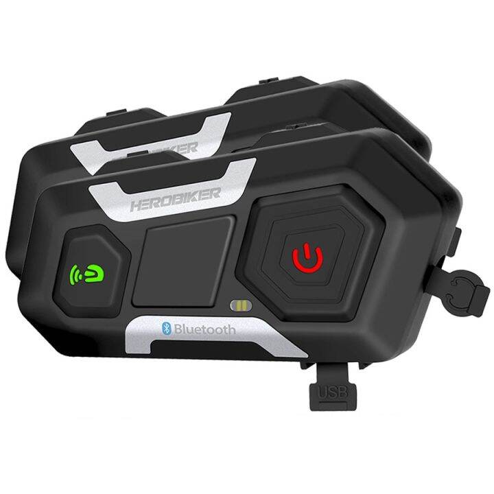 HEROBIKER 1200M BT Motorcycle Helmet Intercom Waterproof Wireless ...