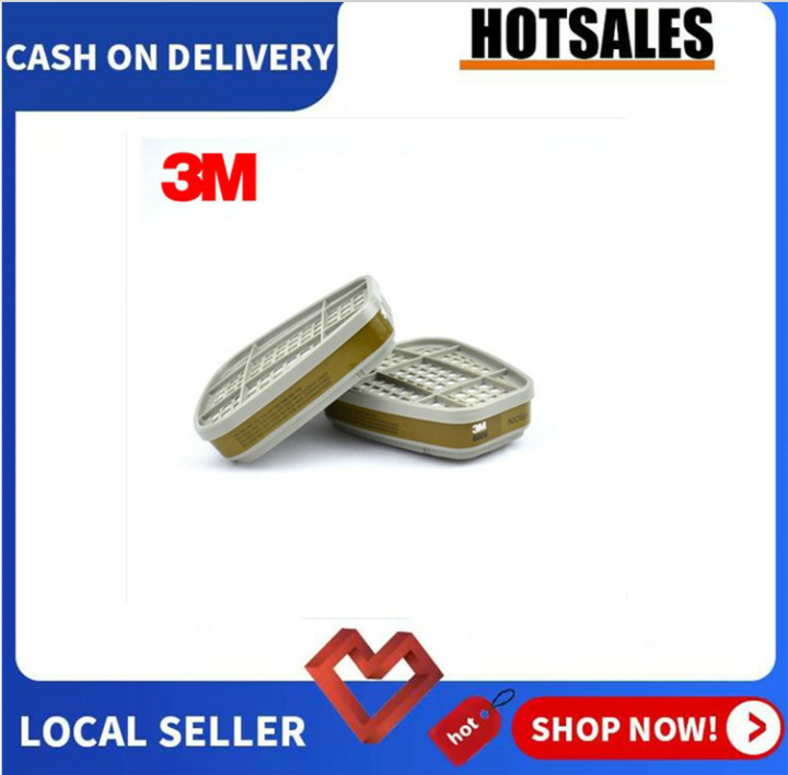 3M 6006 Multi Acid Gas / Organic Vapor Cartridge Only for 3M Gas Mask ...
