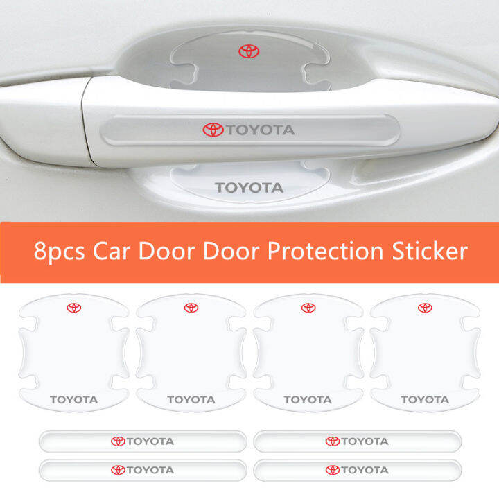 Door Handle Protection 8 Pcs 5D transparent TPU Car Door Bowl Sticker ...
