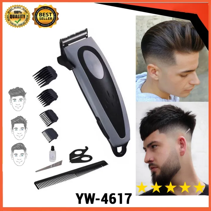Professional Electric Plug-In Hair Clippers Beard Trimmer Barber ...