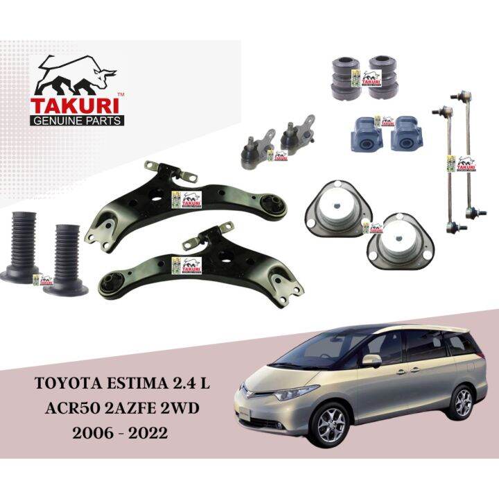 Takuri front suspension arm combo lower arm absorber link ball joint toyota vellfire anh20 ...