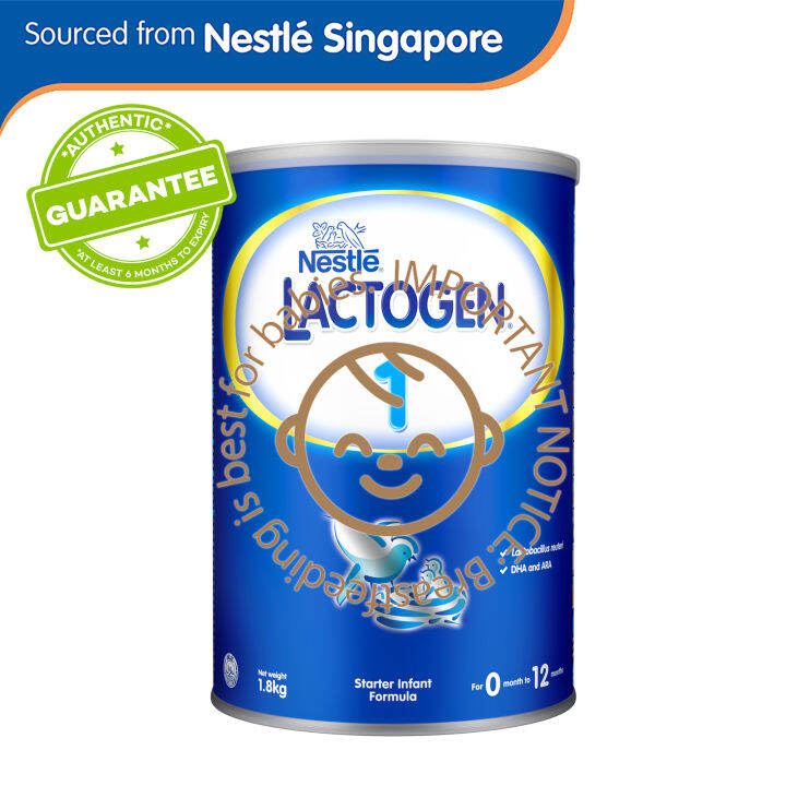 Nestle Lactogen Stage 1 Starter Infant Formula 1.8kg - From 0-12 Months ...