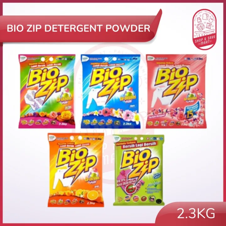 Bio Zip Laundry Detergent Powder 2.3kg (Type: Perfume Bouquet/Orange ...