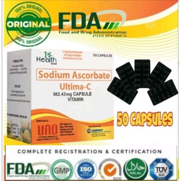 ULTIMA-C VITAMINS (50CAPSULES) pampataba and effective | Lazada PH