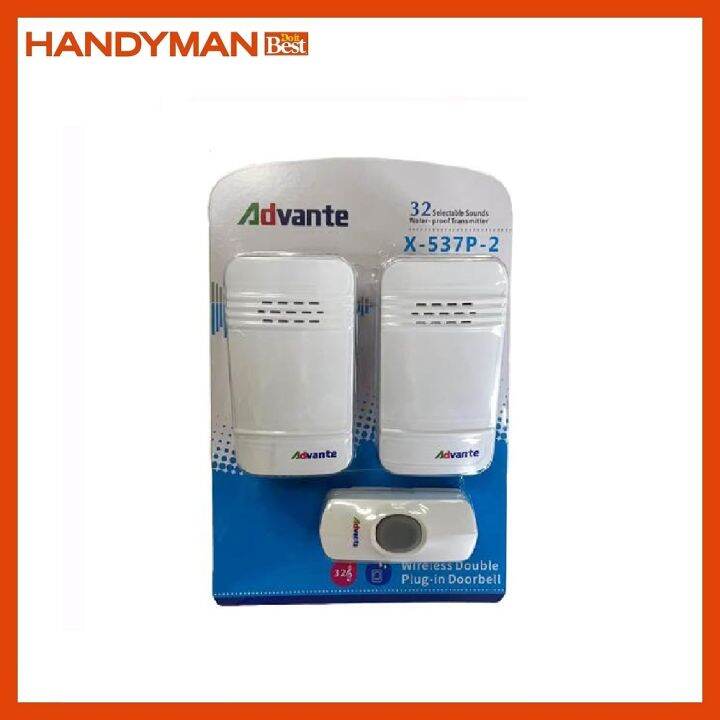 Advante 2-pc Wireless Doorbell Plug-in | Lazada PH