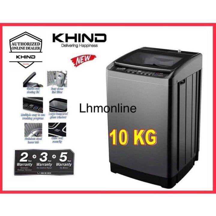 KHIND Fully Auto Washing Machine 10KG WM-100A MESIN BASUH 洗衣机 | Lazada
