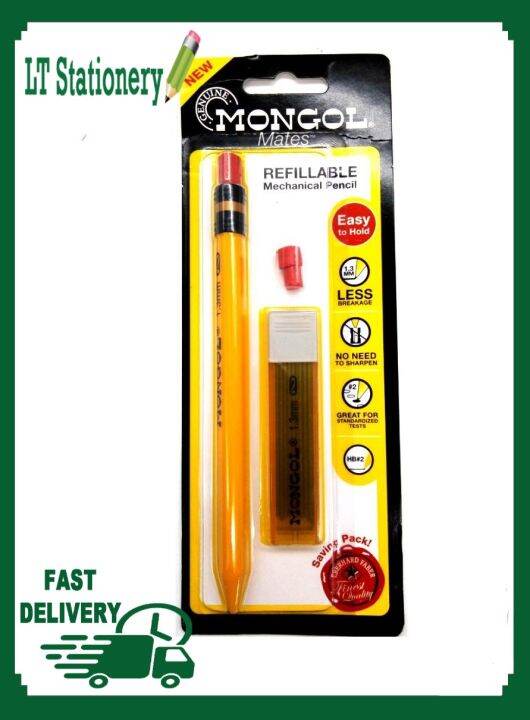 Mongol Mates Refillable Mechanical Pencil Set Drawing Sketching Pencils ...