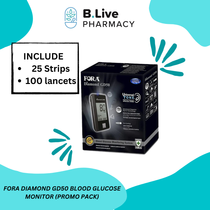 FORA DIAMOND GD50 BLOOD GLUCOSE MONITOR | Lazada