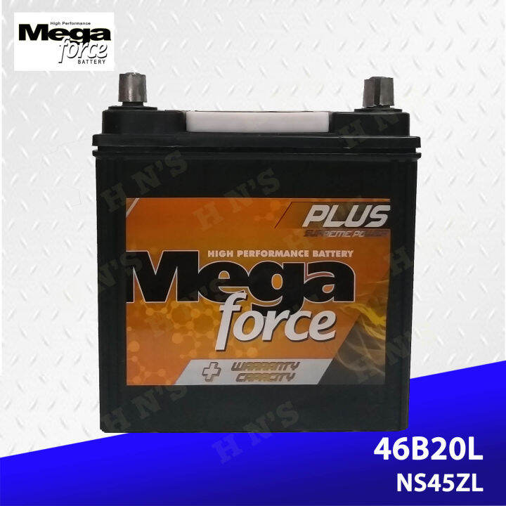 Mega Force Plus 46B20L ( NS45ZL ) (46AMPS) Premium Maintenance Free ...