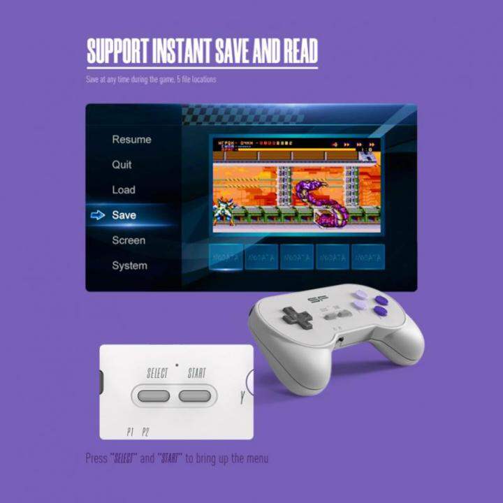 16 Bit Wireless Retro TV Game Console For Super SNES NES 3000 + Games ...