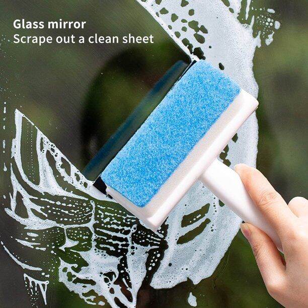 Window Glass Cleaning tools 2 in 1 brush and scrap for home and car ...