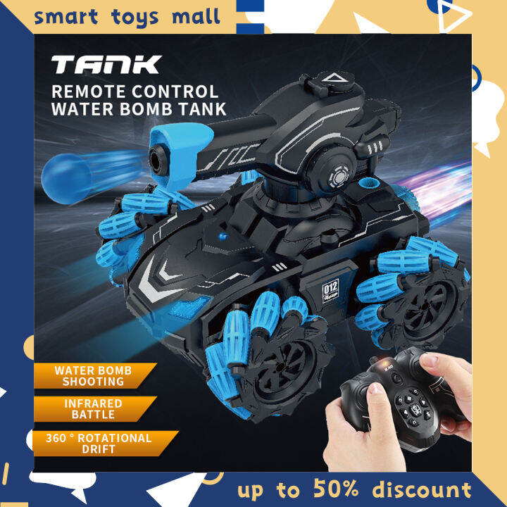 2.4G Infrared Water Bomb RC Tank Toys Omnidirectional movement Remote ...