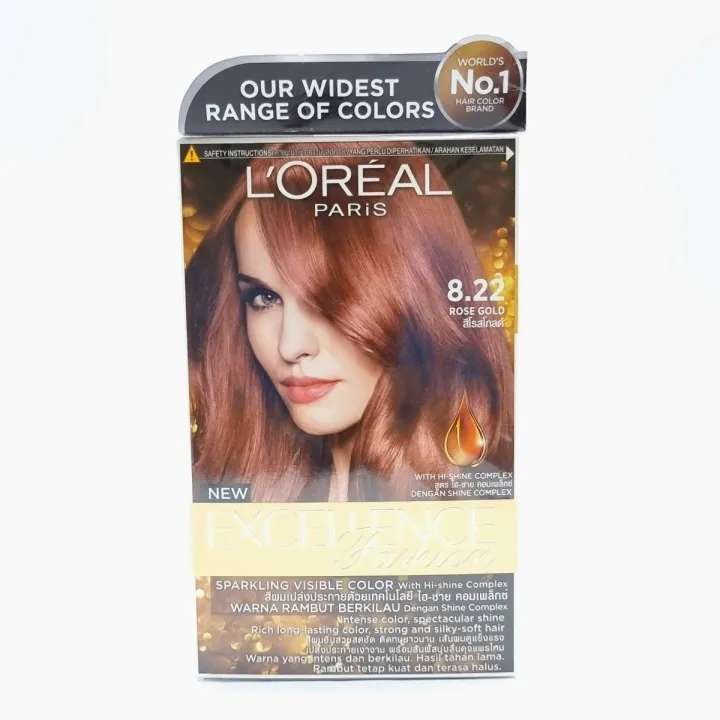 L'Oreal Paris excellence fashion hair color rose gold | Lazada PH