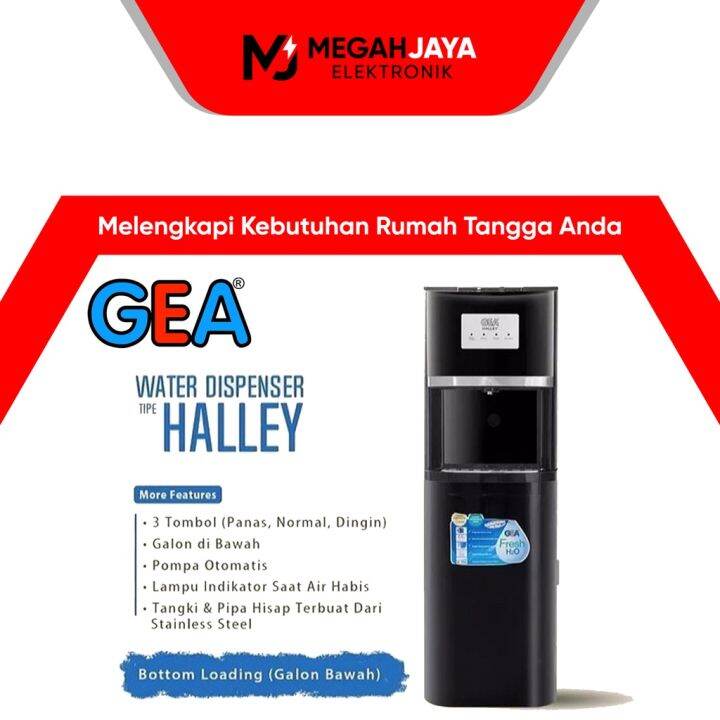 [COD] GEA DISPENSER GALON BAWAH HALLEY (NORMAL, COLD AND HOT) GARANSI ...