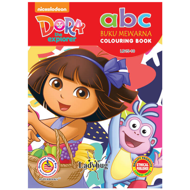 Dora The Explorer Abc Colouring Book LB15 - 10 | Lazada