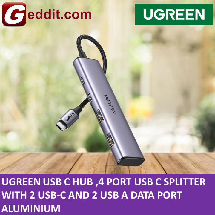 UGREEN USB C HUB ,4 PORT USB C SPLITTER WITH 2 USB-C AND 2 USB A DATA ...