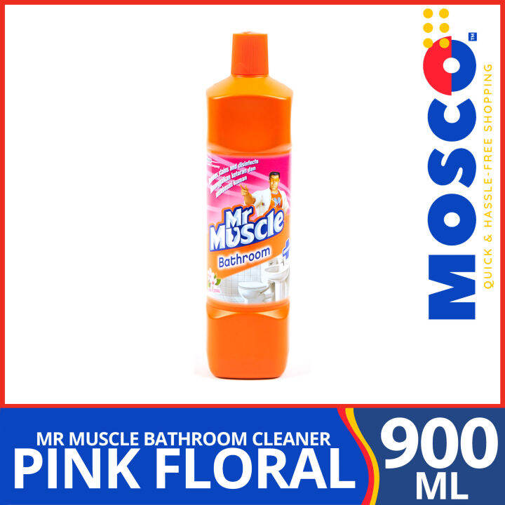 MR MUSCLE Pink Floral Bathroom Cleaner 900mL | Lazada PH