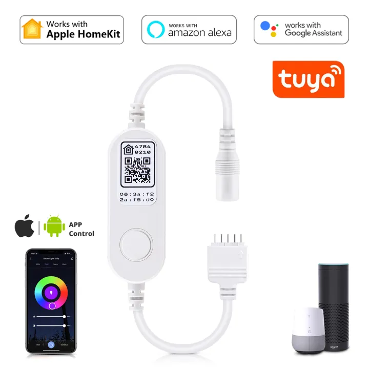 Tuya Smart Wifi Controller LED Dimmable RGB Strip Light Controller Siri ...