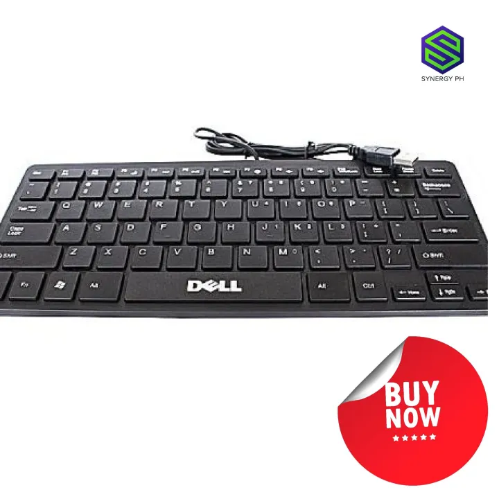 DELL Wired Keyboard with Mini USB-Interfaced For Home, Office and ...
