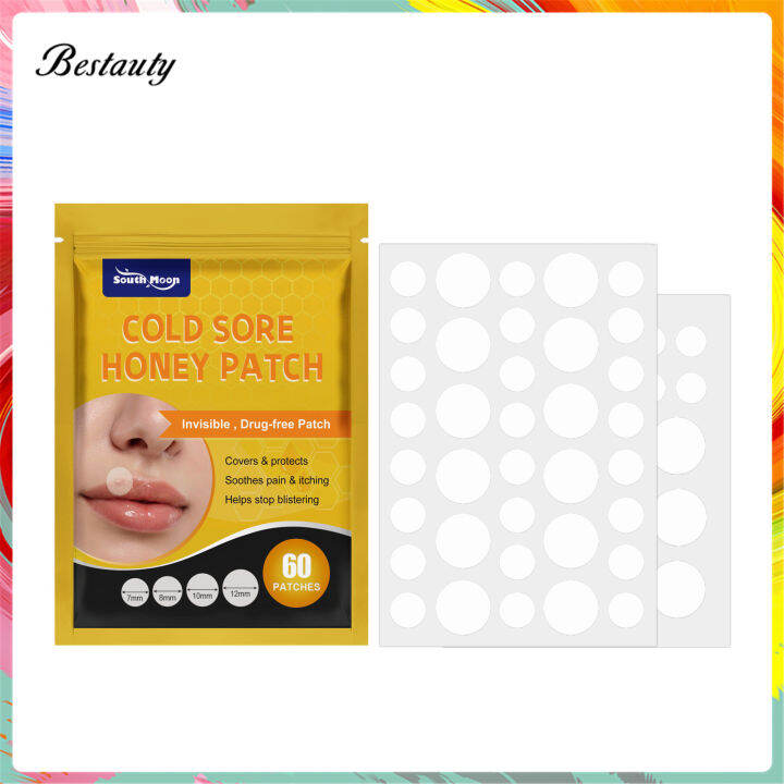 South Moon 60 patches Cold Sore Honey Patch Blister Treatment Conceals ...
