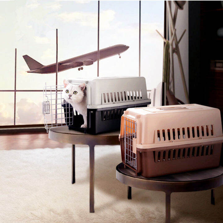 Pet air box dog cat small and medium-sized dog travel check-in box ...