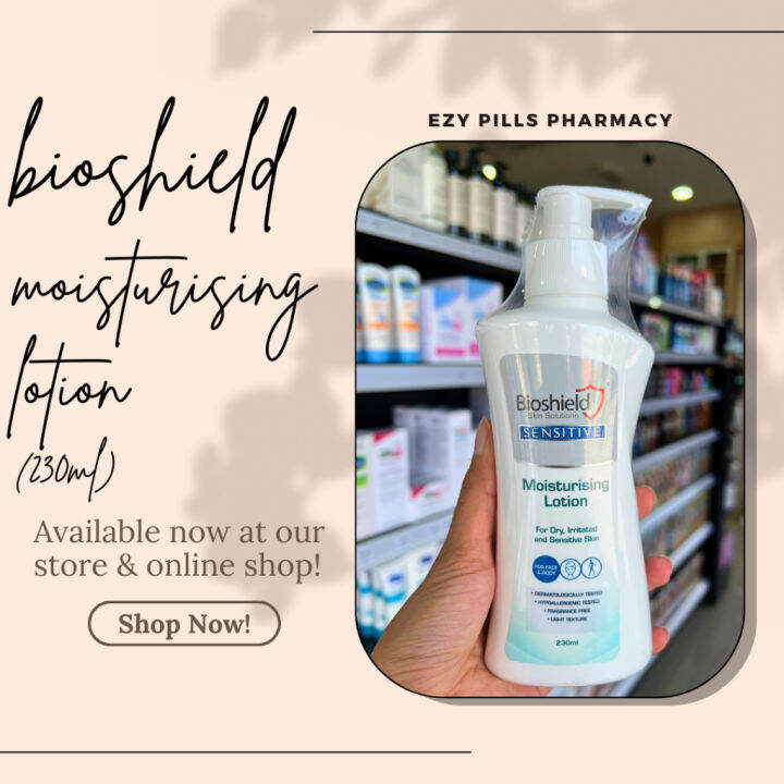 Bioshield Sensitive Moisturising Lotion 230ml Exp: 03/2024 | Lazada