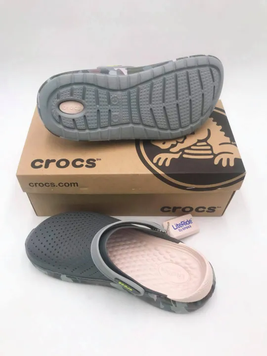 Crocs Lite Ride clogs camouflage pink for men with ecobag | Lazada PH