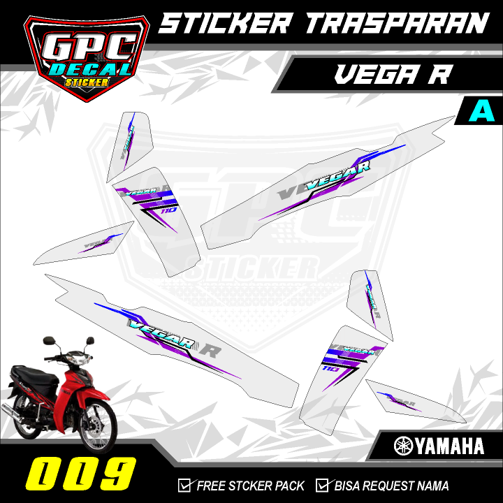 STRIPING TRANSPARAN VEGA R VARIASI LIST MOTOR DESAIN MINIMALIS KEREN ...