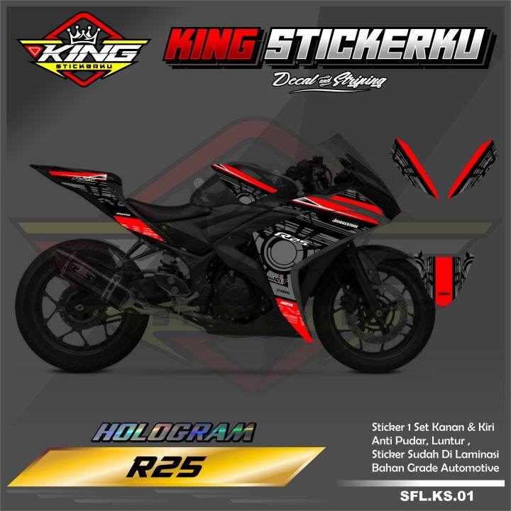 Sticker Striping List Variasi R25 - Stiker Striping Aksesoris Motor R25 ...