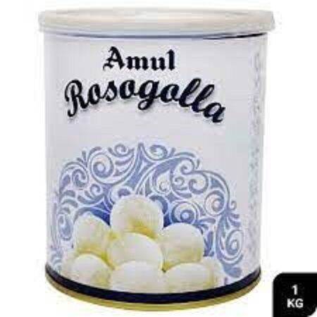 AMUL Roosogolla - Sweet Cheese Balls In Syrup 1kg {Made In India ...