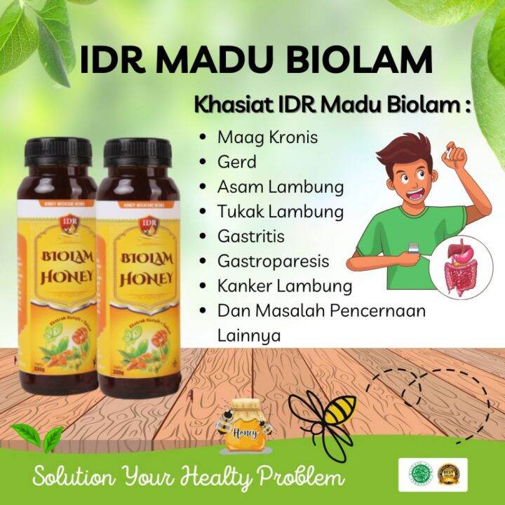 IDR Madu Biolam untuk Maag, Gerd, Asam Lambung, dan masalah pencernaan ...