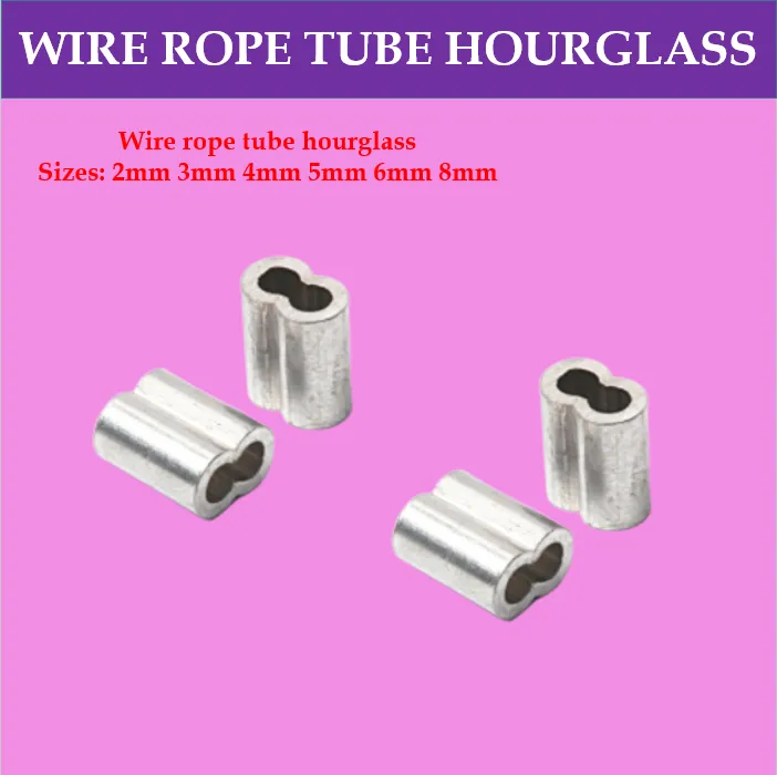 Lifting Equipment 2mm-8mm 8 Type Hourglass wire rope tube Double-hole ...