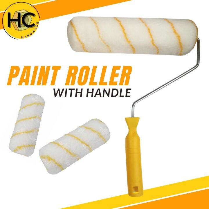 4" 4inch 7" 7inch Paint Roller c/w Handle & Refill Painting Tool Berus ...