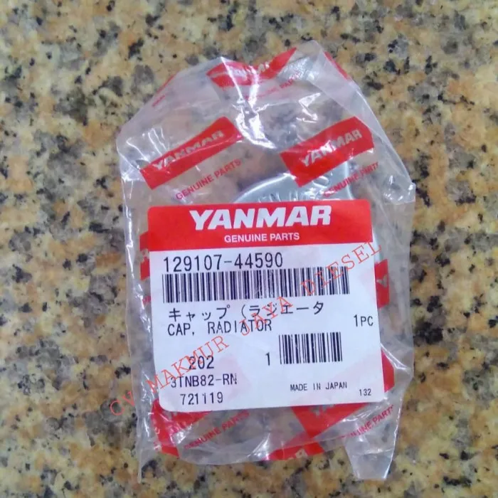 Cap Radiator/Tutup Radiator 4TNV98 129107-44590 Yanmar Genuine Parts ...