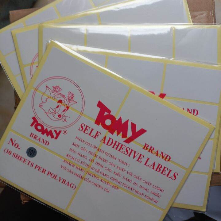 Decal Tomy A5 / Giấy dán nhãn mã só 119 120 121 122 123 124 xấp 10 tờ | Lazada.vn